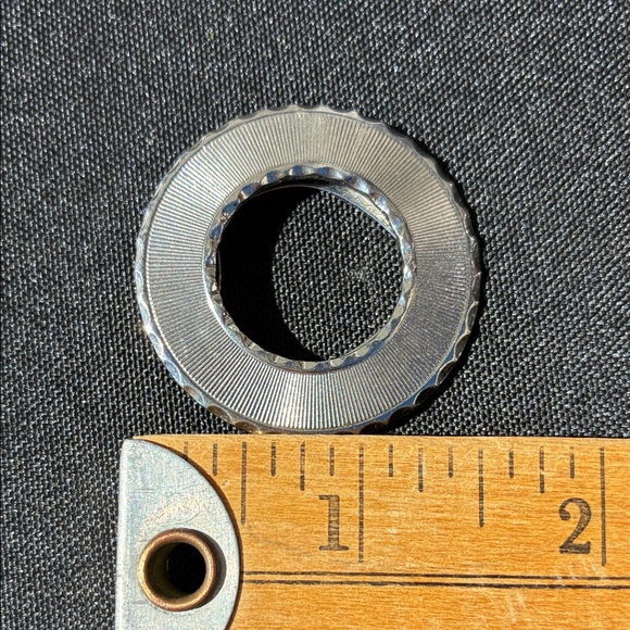 Wearables | Vintage Lieba Usa Silvertone Scarf Clip Textured Round Ring ...